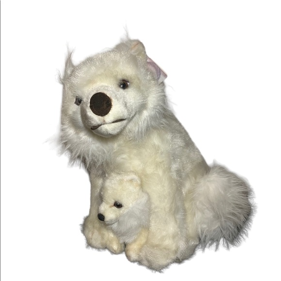 Toys | Vintage Fine Toy Company Arctic Fox Mother And Kit Plush | Poshmark